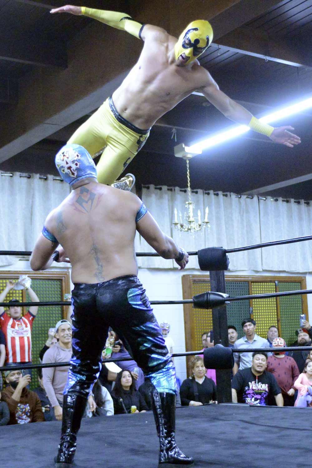 Triunfo de King Rey Misterio sobre Psicosis en Lucha Libre Total