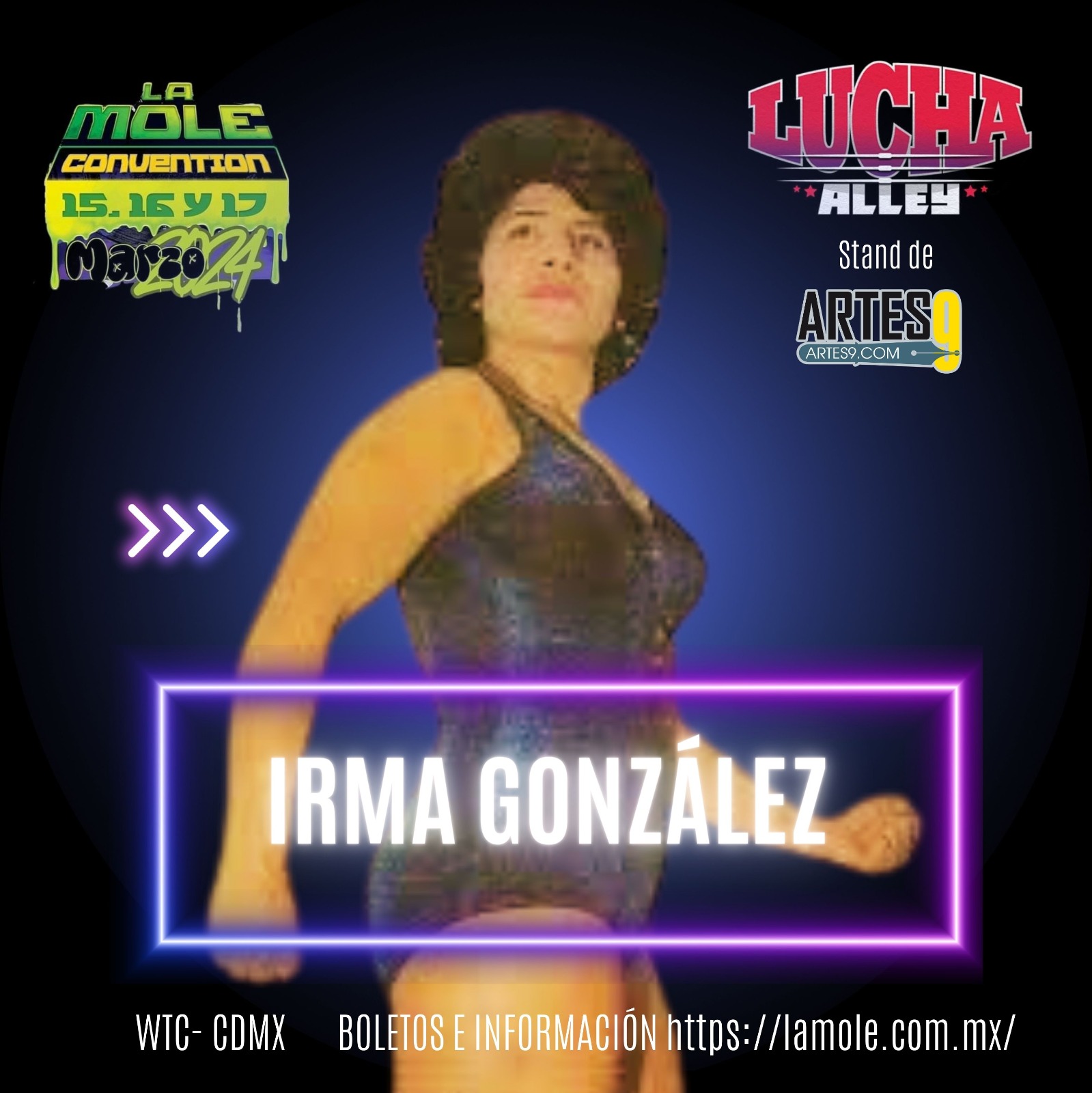 Varías leyendas de la lucha libre estarán en La Mole 2024