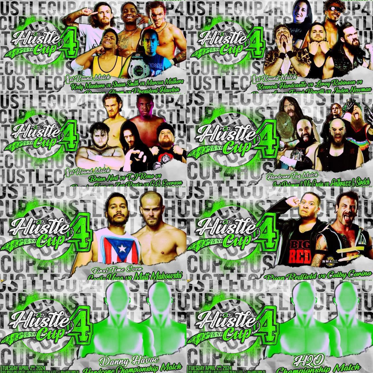 Resultados H2O Wrestling 2 de abril 2024 | Hustle Cup 4