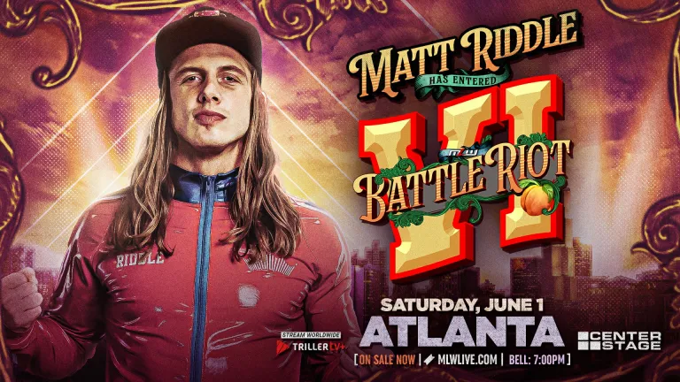 Matt Riddle es el primer participante de MLW Battle Riot VI
