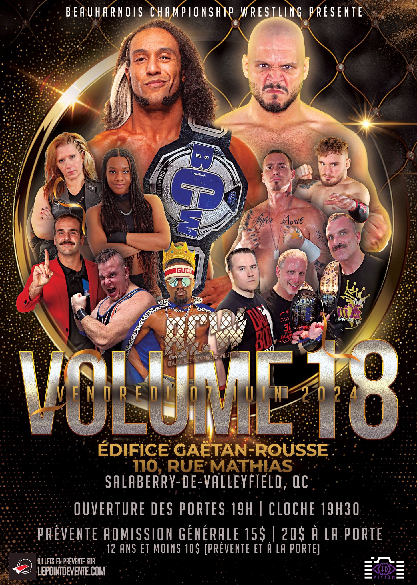 Resultados Beauharnois Championship Wrestling 7 de junio 2024 | Volume 18