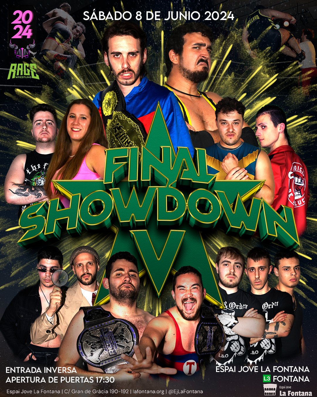 Resultados RAGE: Final Showdown V | Superluchas
