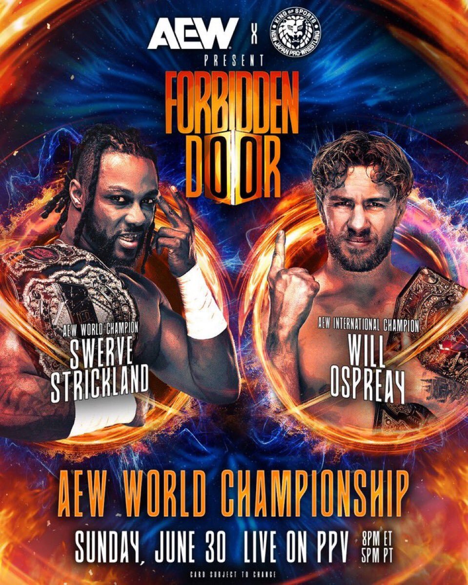 Cartel actualizado de AEWxNJPW Forbidden Door 2024 | Superluchas