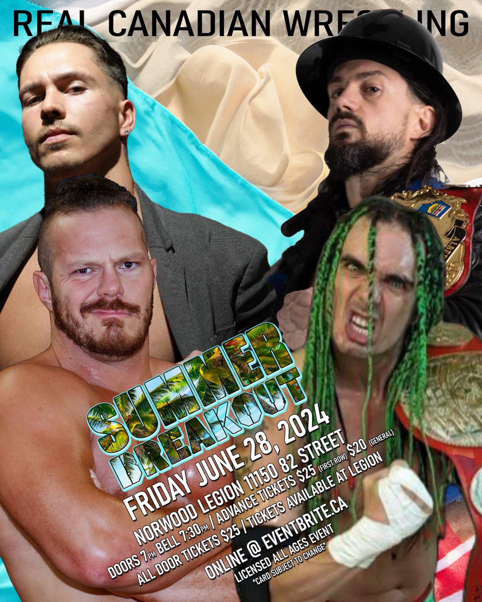 Resultados Real Canadian Wrestling 28 de junio 2024 | Summer Breakout