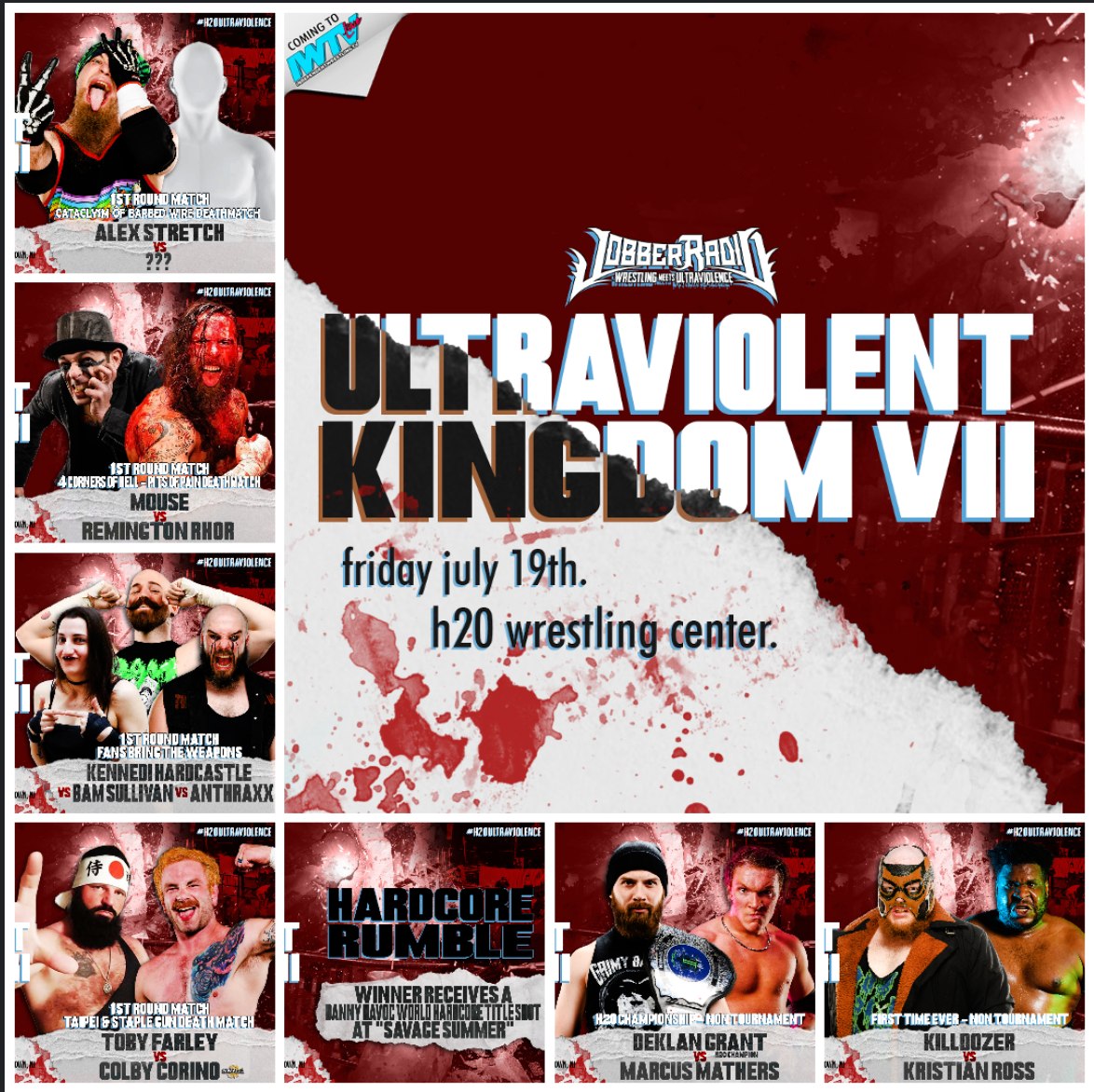 Resultados H2O Wrestling 19 de julio 2024 | Ultraviolent Kingdom 7