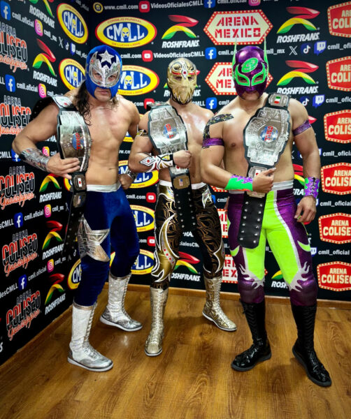 Neón, Máscara Dorada y Star Jr. se coronan Campeones Mundiales de ...
