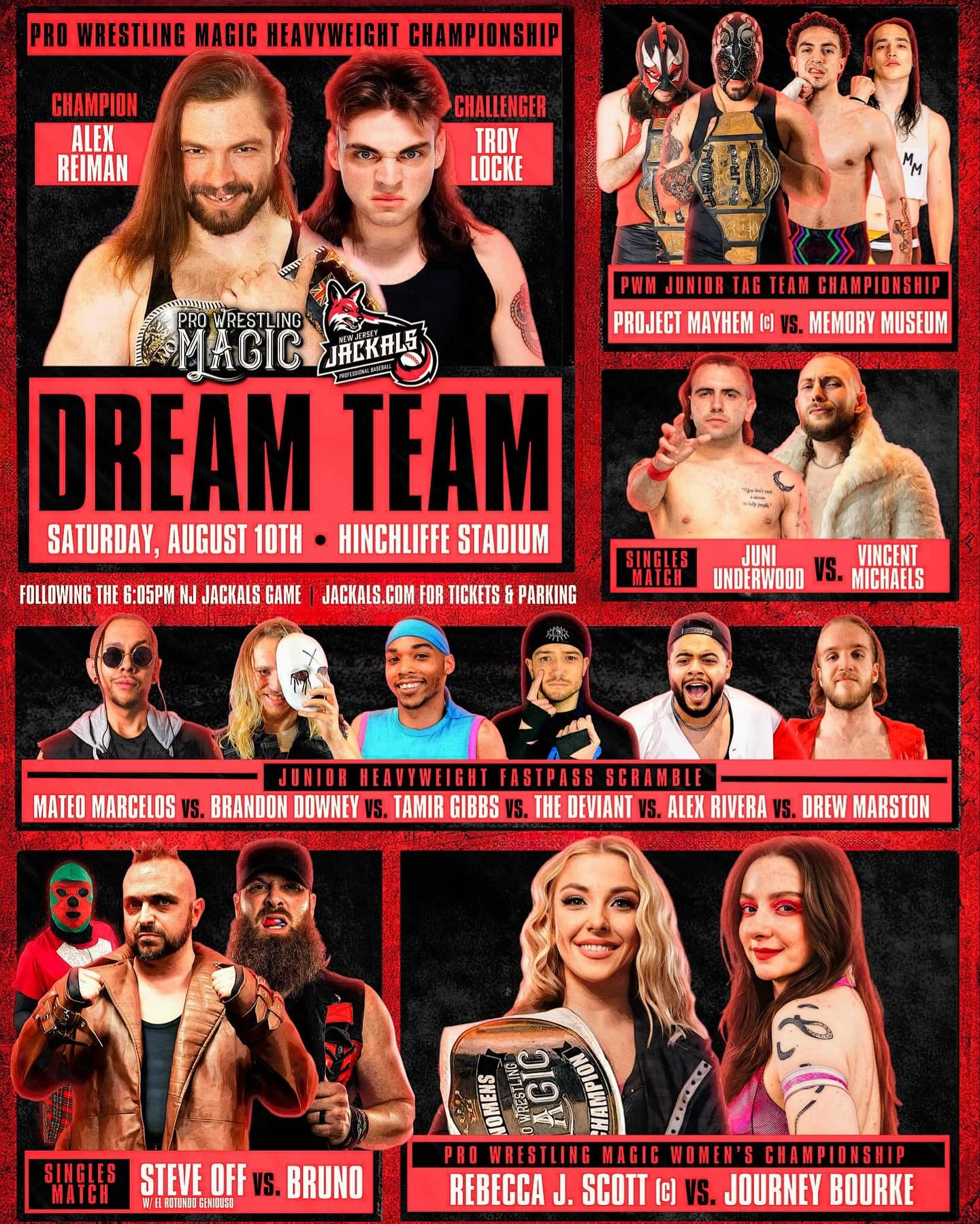 Resultados Pro Wrestling Magic 21 de agosto 2024 | Dream Team