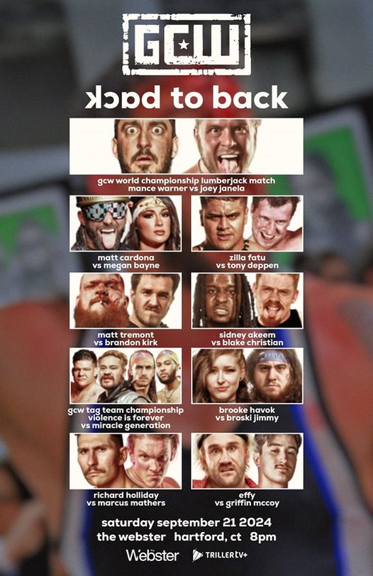 Resultados Game Changer Wrestling 21 de septiembre 202