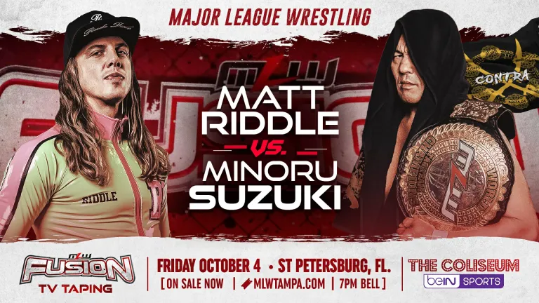 Matt Riddle se enfrentará contra Minoru Suzuki en MLW Slaughterhouse