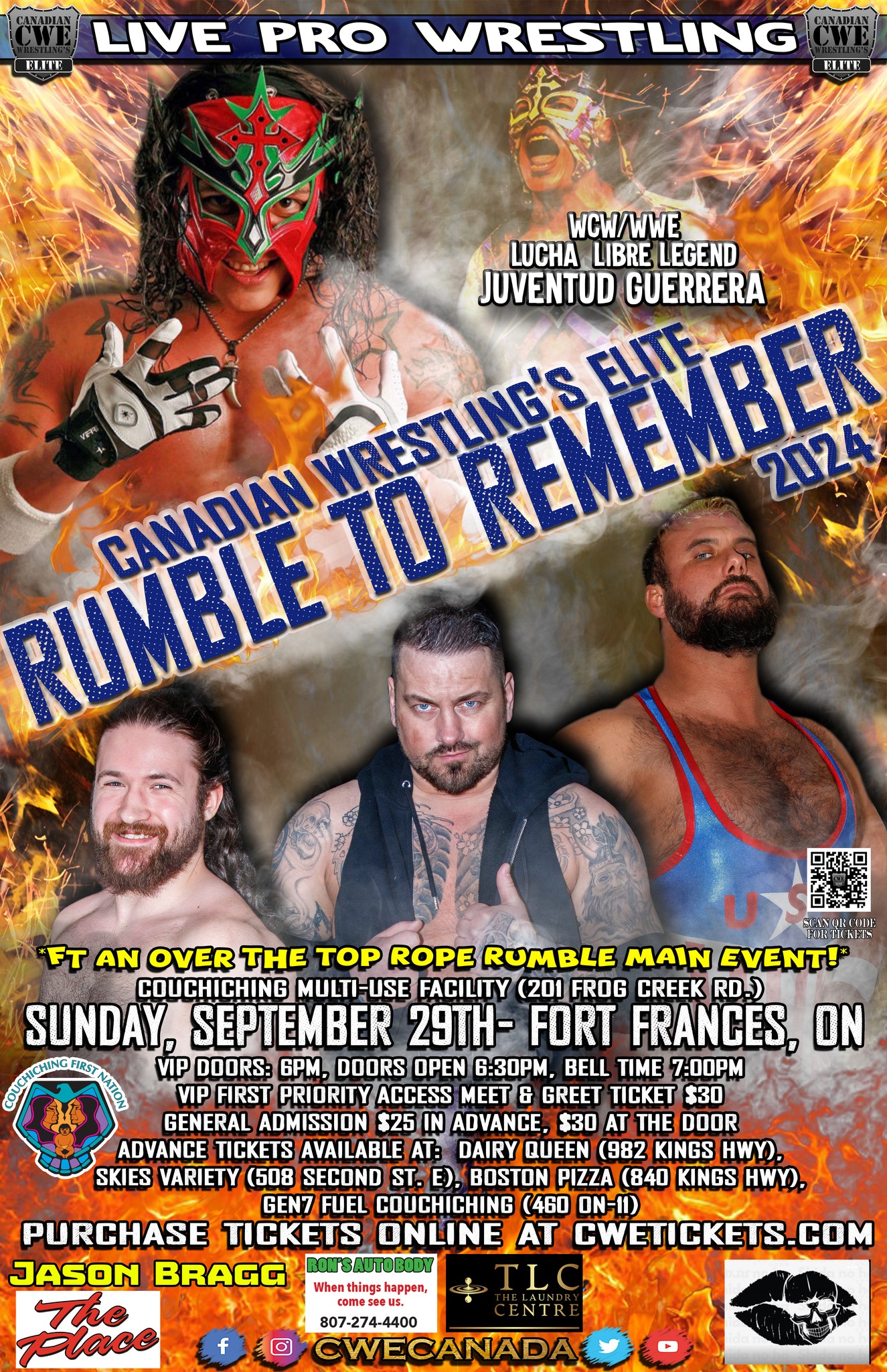 Resultados Canadian Wrestling’s Elite 29 de septiembre 2024