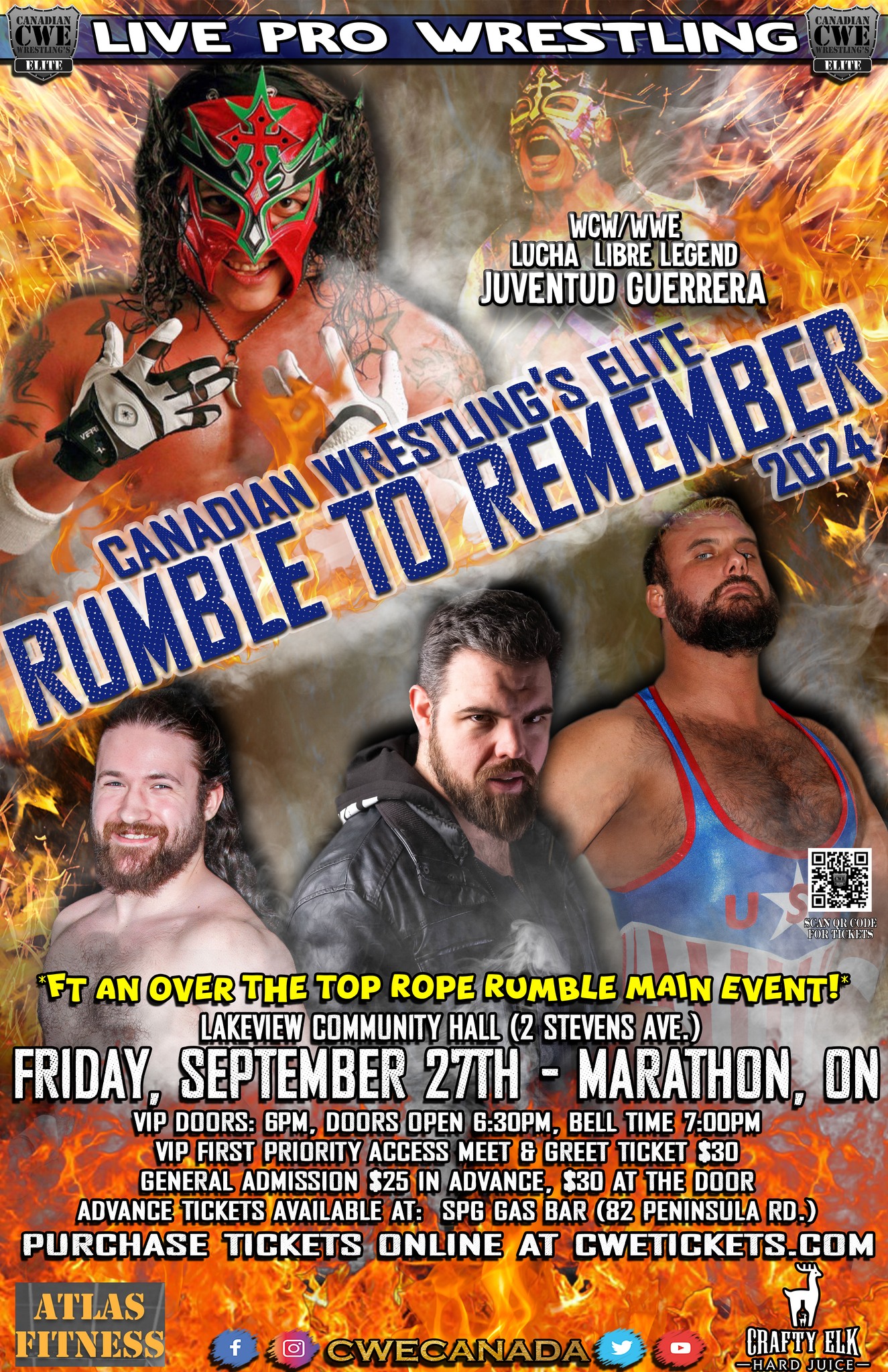 Resultados Canadian Wrestling’s Elite 27 de septiembre 2024