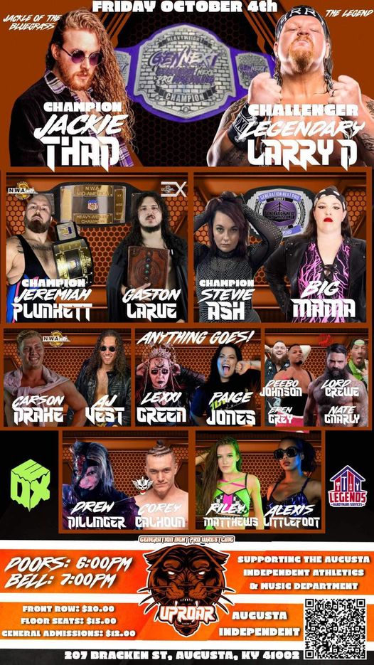 Resultados Generation Next Pro Wrestling 4 de octubre 2024 | Uproar