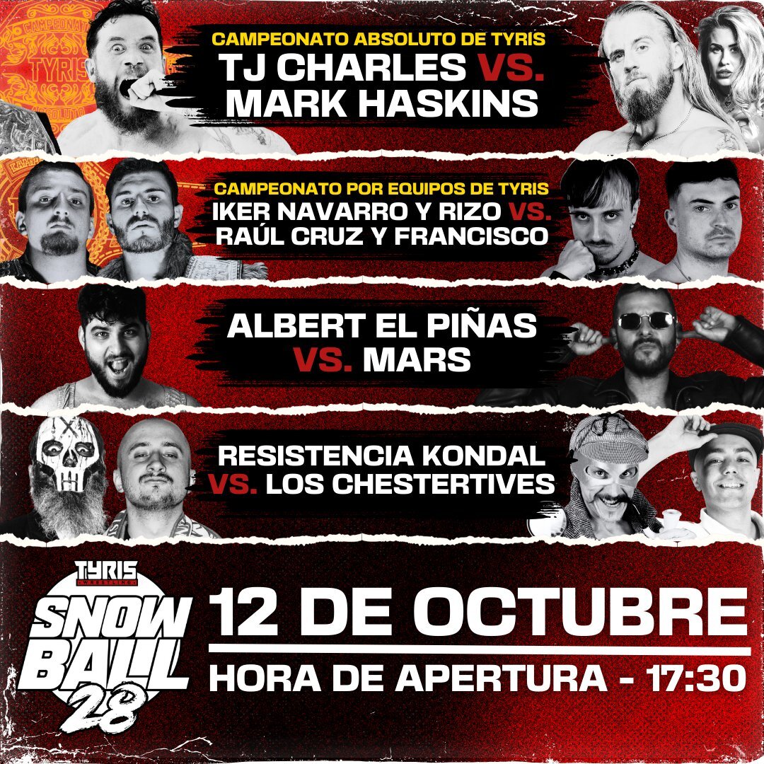 Resultados Tyris Wrestling Snowball #28 | Superluchas
