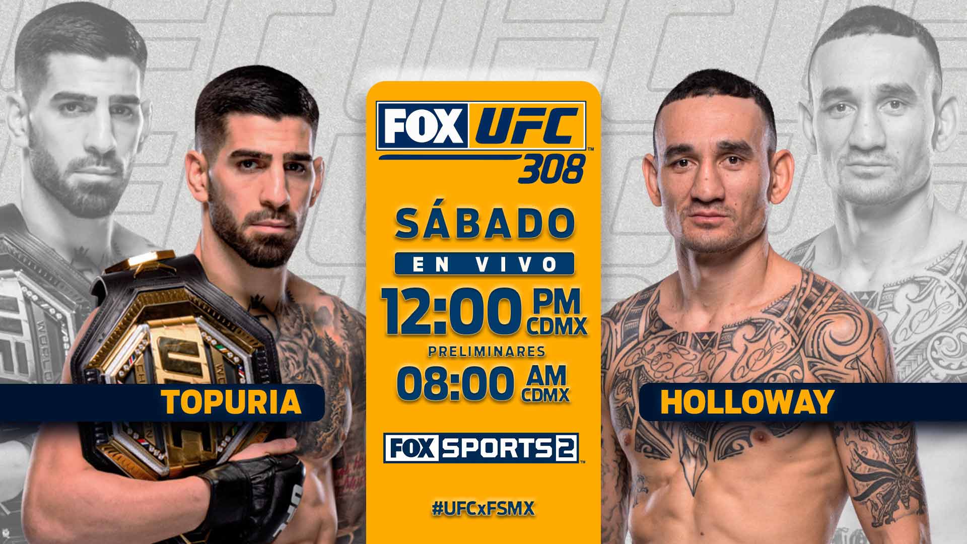 UFC 308: Ilia Topuria vs. Max Holloway | Dónde ver el evento