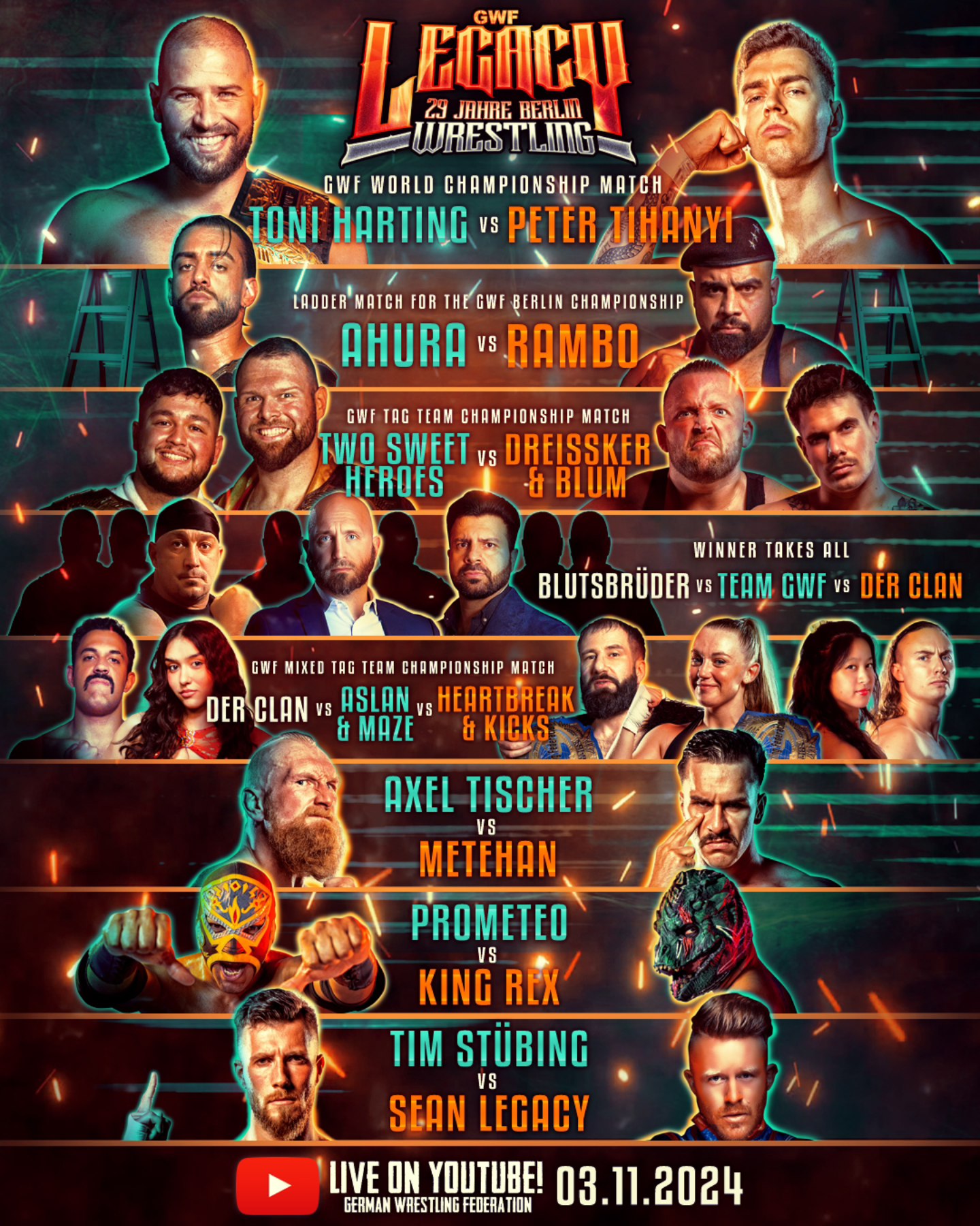 Resultados German Wrestling Federation 3 de noviembre 2024