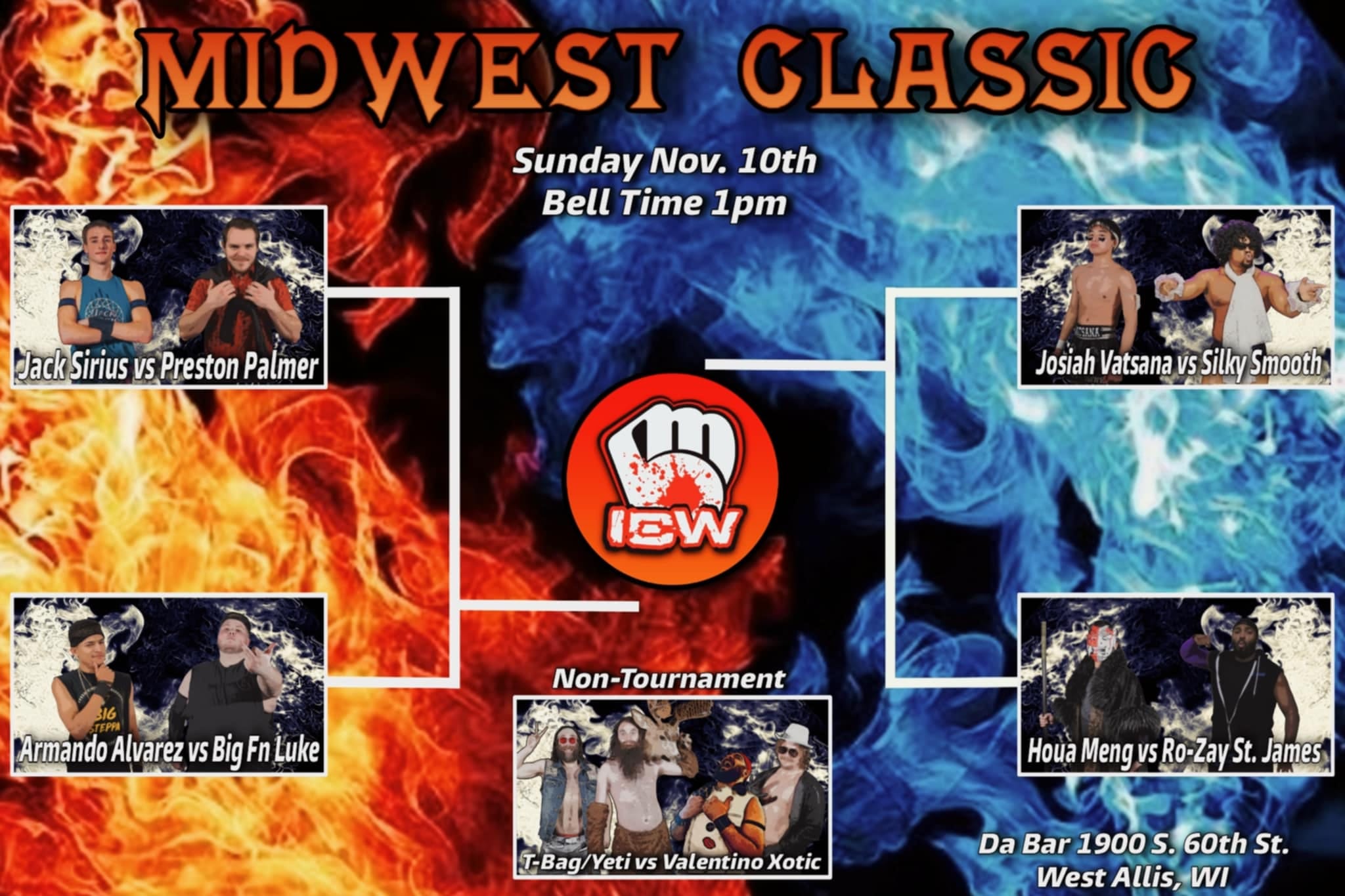 Resultados Insane Championship Wrestling 11 de noviembre 2024