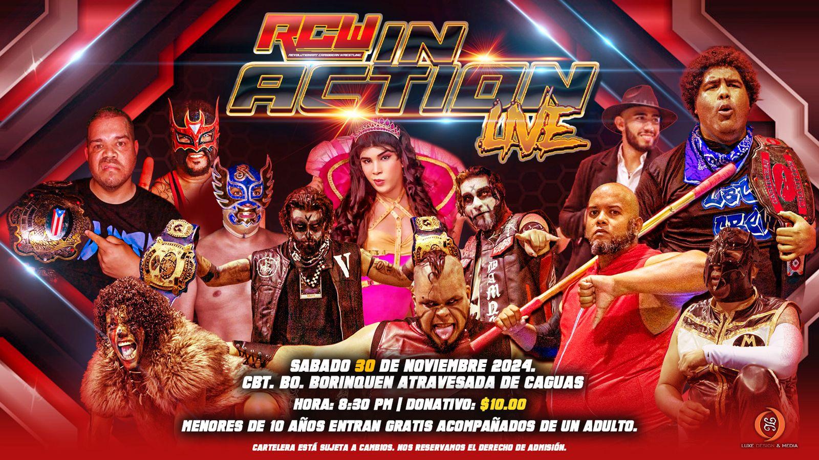 RCW: Acción en vivo éste Sábado en Caguas | Superluchas