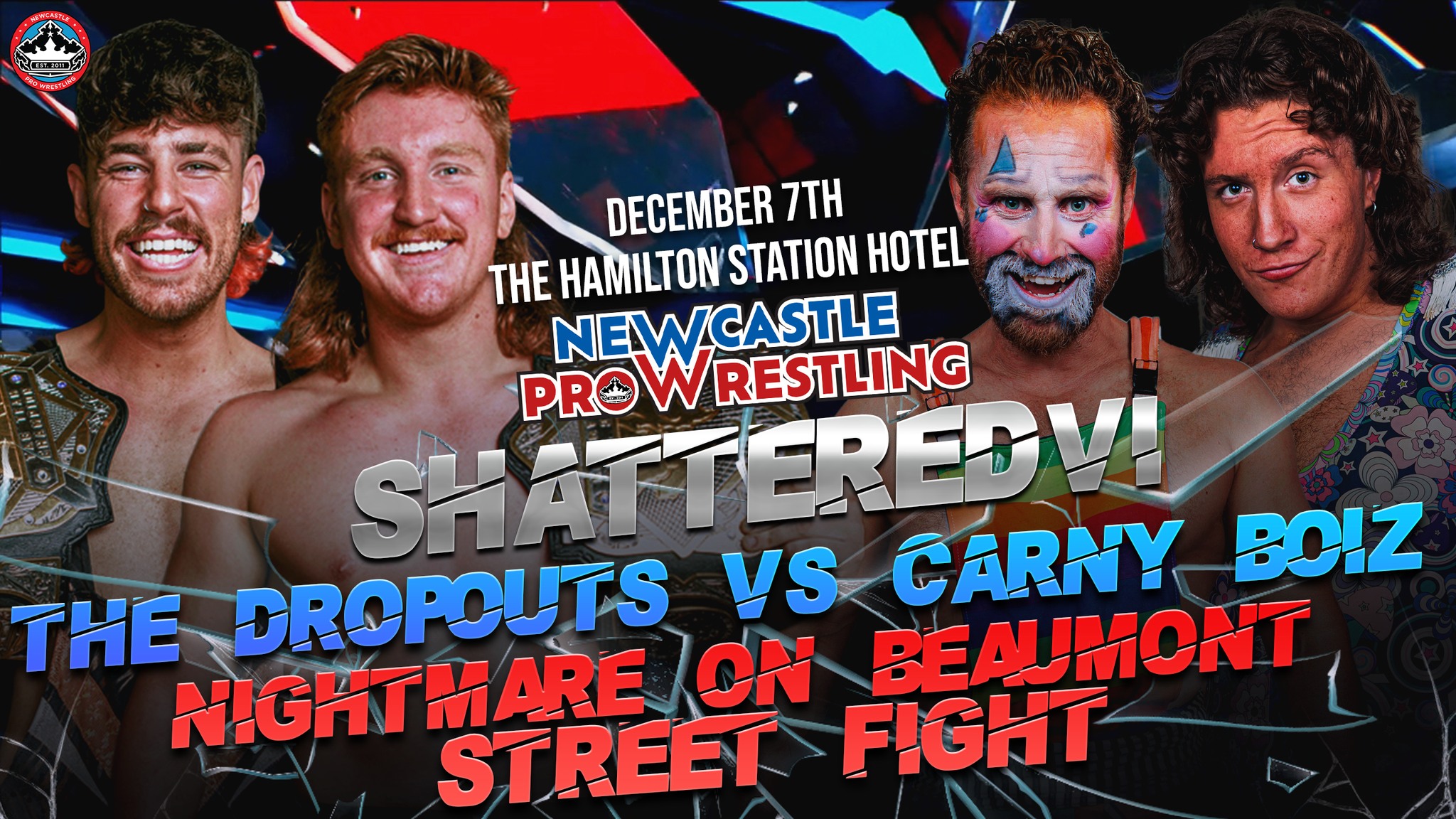 Resultados Newcastle Pro Wrestling 7 de diciembre 2024 | Pro Shattered VI