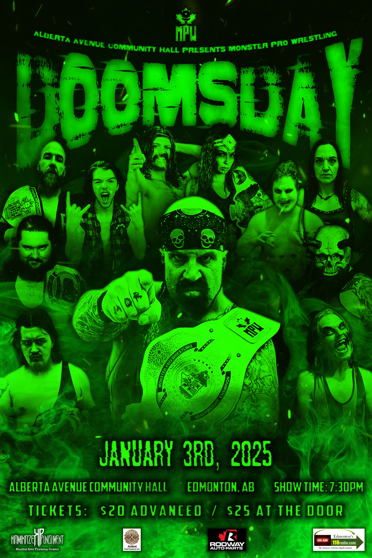 Resultados Monster Pro Wrestling 3 de enero 2025 | Doomsday