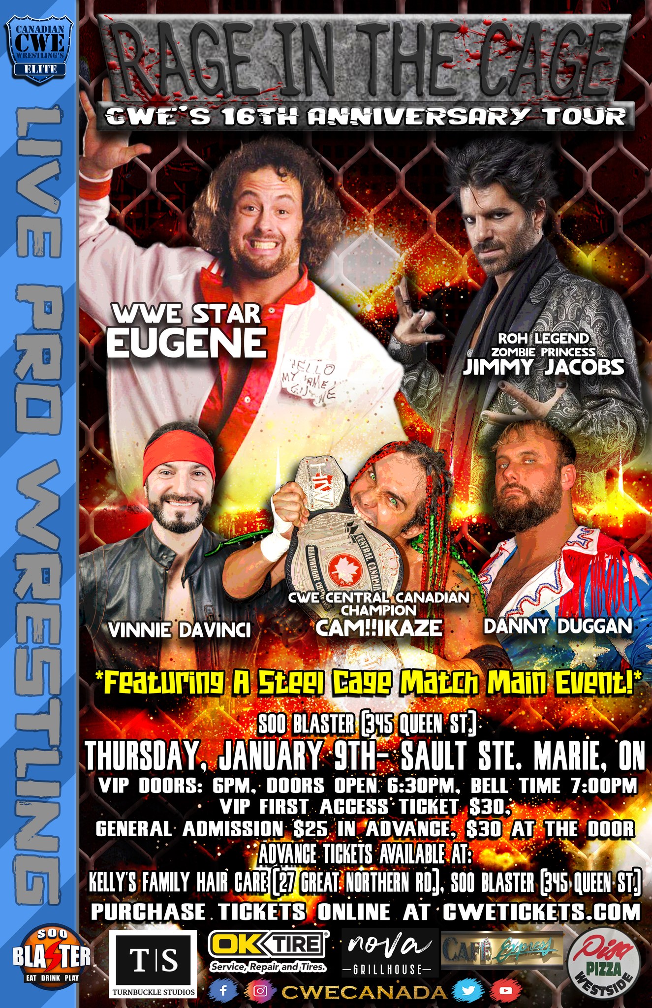 Resultados Canadian Wrestling’s Elite 9 de enero 2025