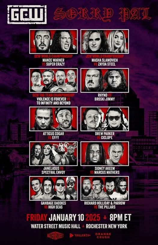 Resultados Game Changer Wrestling 10 de enero 2024 | Sorry Pal