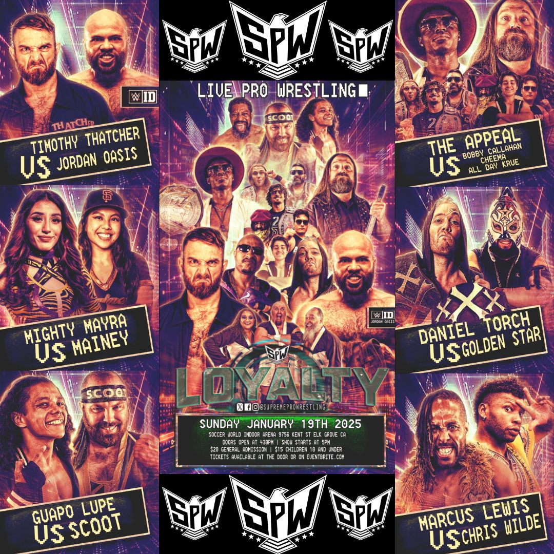 Resultados Supreme Pro Wrestling 19 de enero 2025 | Loyalty
