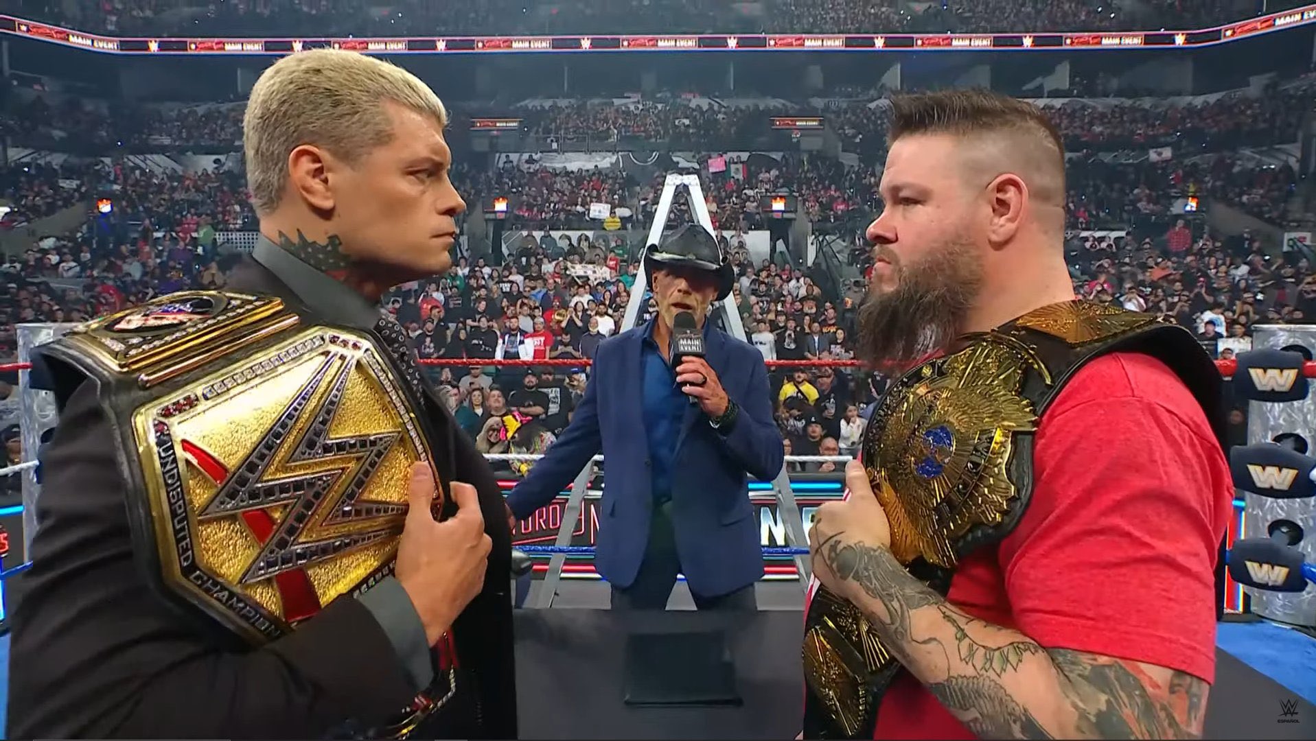 Kevin Owens y Cody Rhodes listos para la lucha de escaleras por el Campeonato de WWE | Superluchas