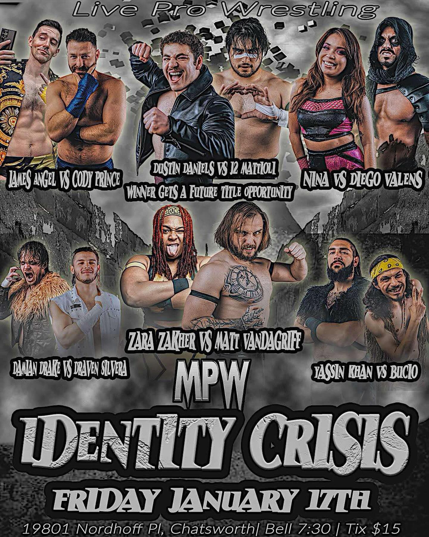 Resultados Millenium Pro Wrestling 19 de enero 2025 | Identity Crisis 2025