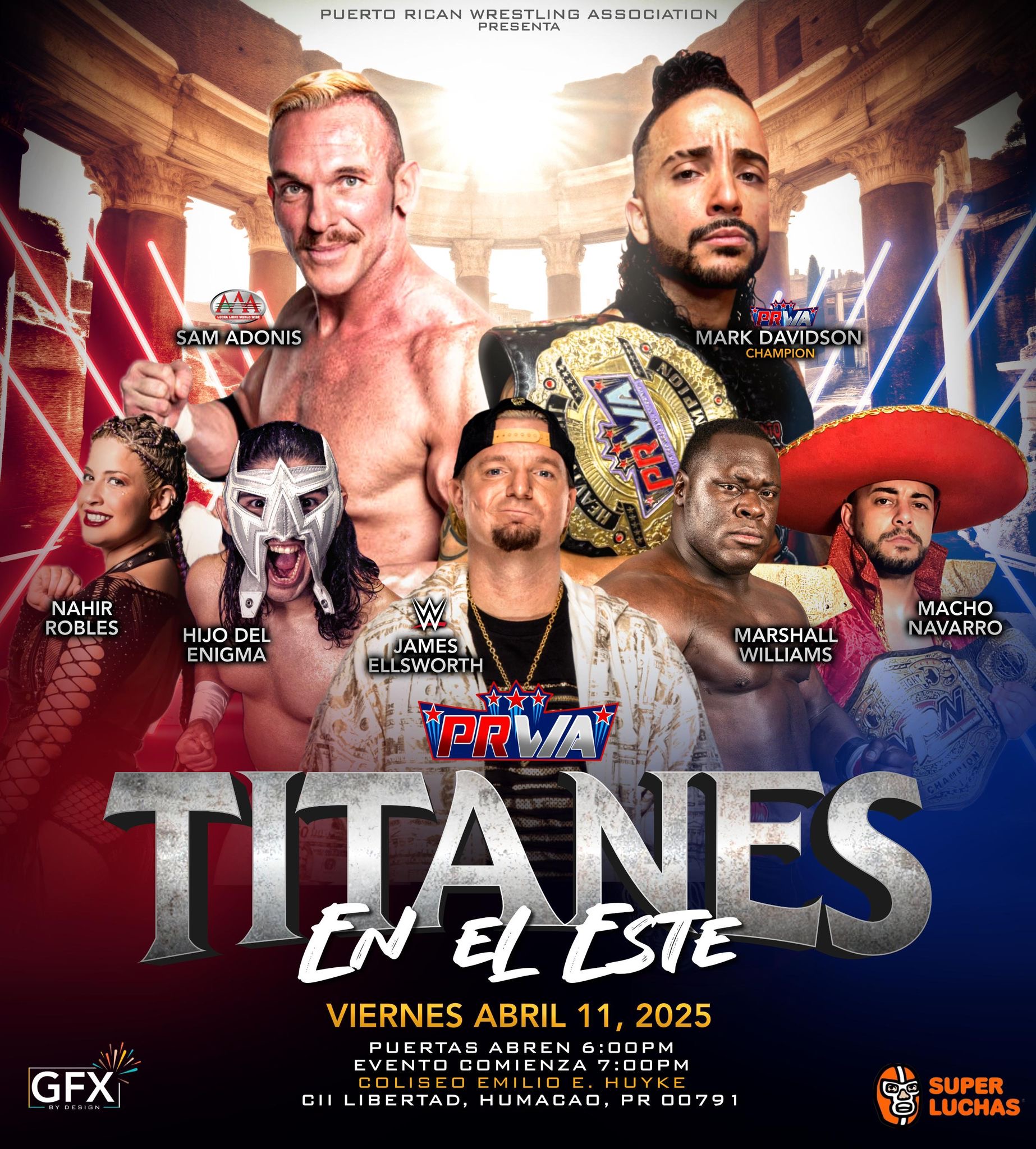 PRWA Presenta Titanes en el Este - Mark Davidson frente a Sam Adonis en ...