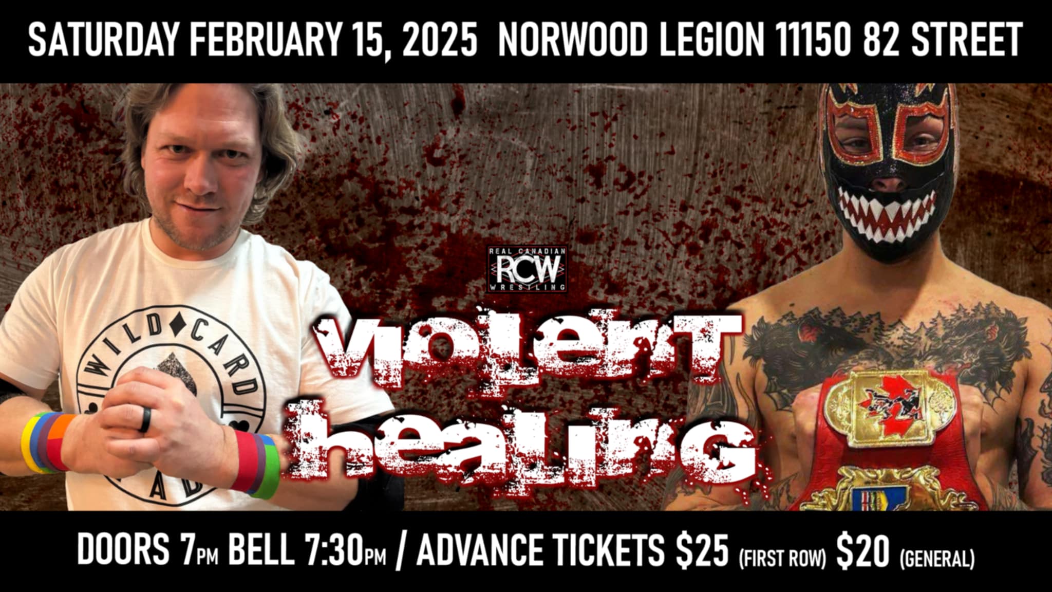 Resultados Real Canadian Wrestling 15 de febrero 2025 | Violent Healing