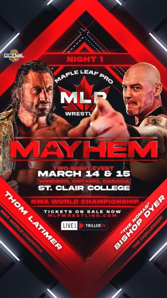 Resultados MAPLE LEAF PRO Mayhem (noche 1) | Superluchas