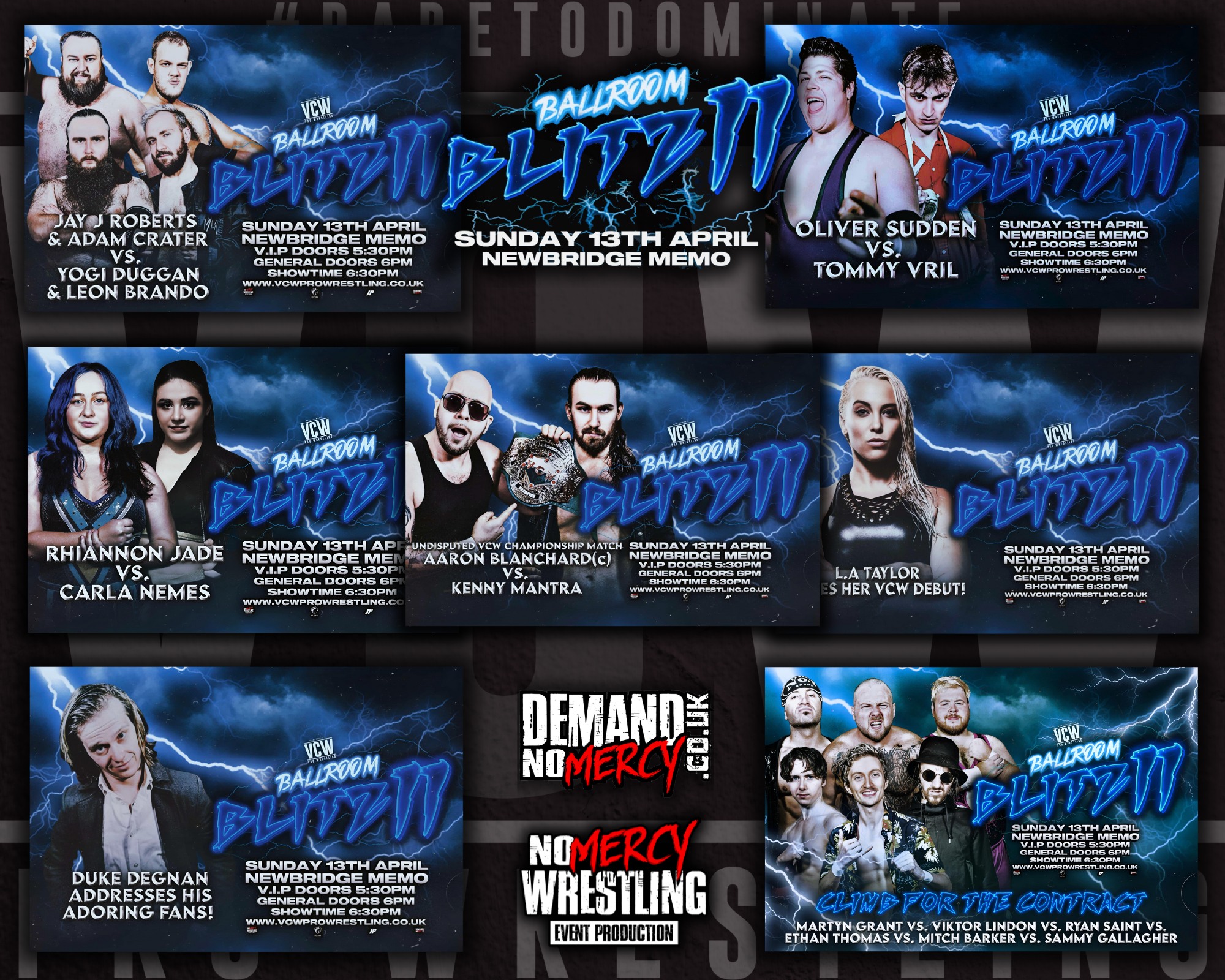 Resultados VCW Pro Wrestling 13 de abril 2025 | Ballroom Blitz II
