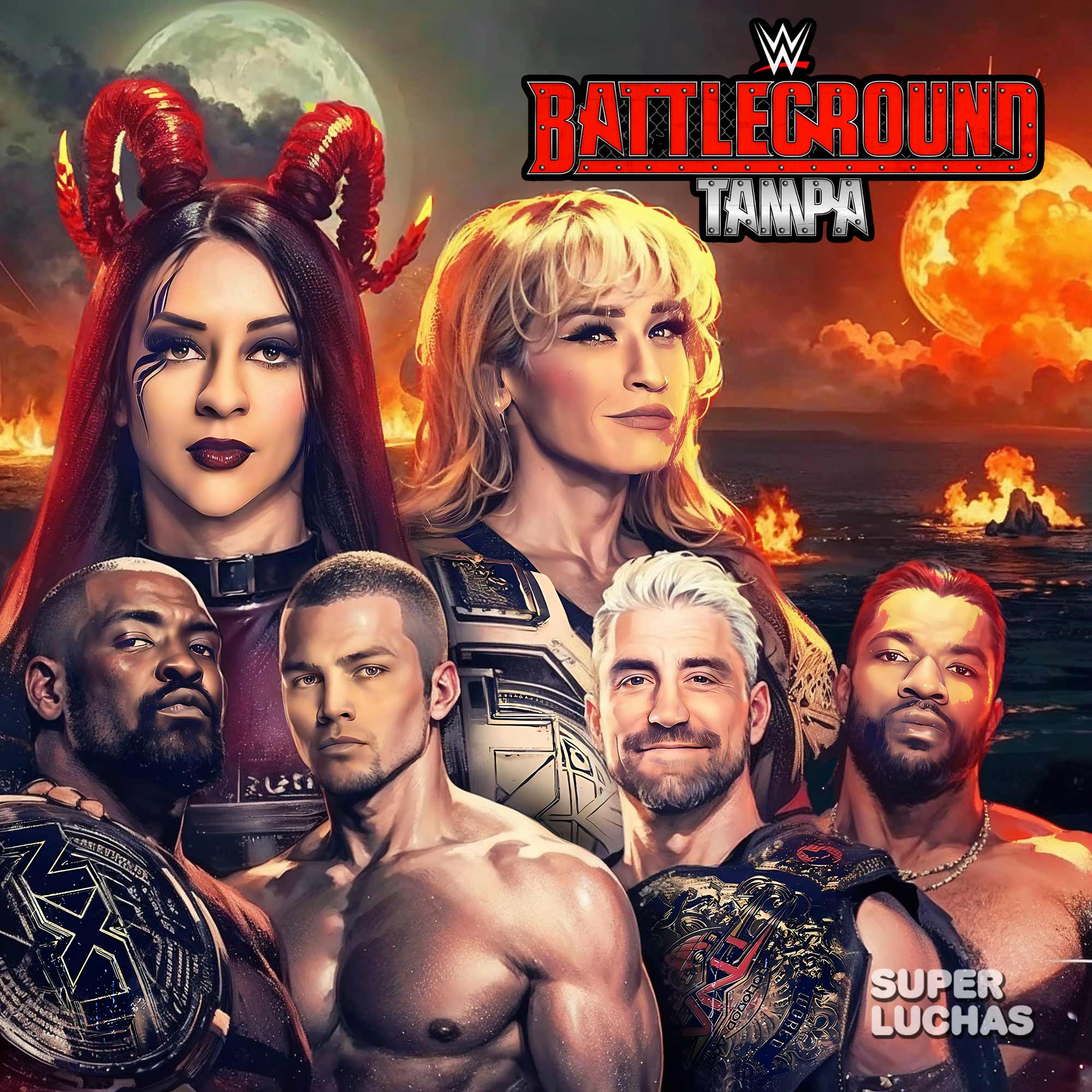 WWE BATTLEGROUND 2025 | Resultados en vivo | Superluchas