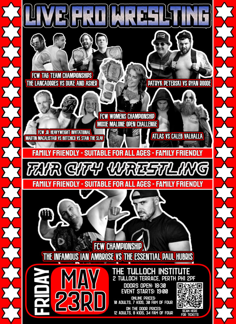 Resultados Fair City Wrestling 23 de mayo 2025 | Live Tour in Perth