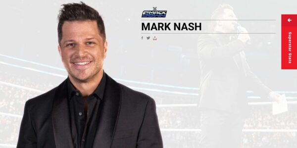 El anunciador Mark Nash, oficialmente en WWE.com | Superluchas