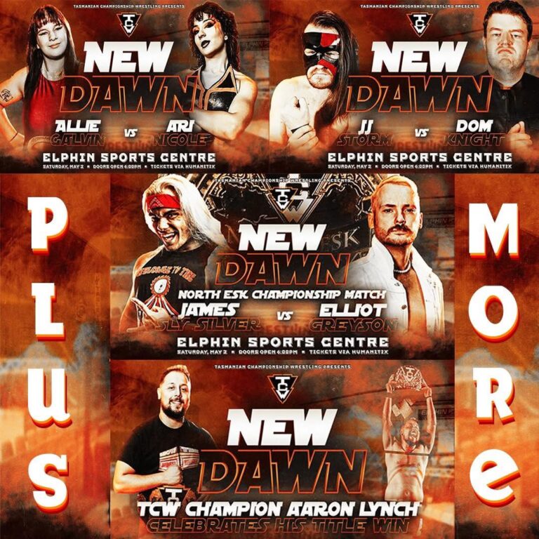 Resultados Tasmanian Championship Wrestling 3 de mayo 2025 | New Dawn 2025