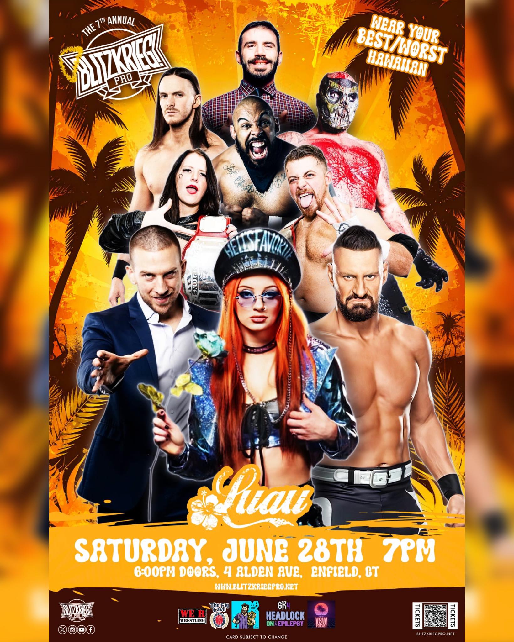 Resultados Blitzkrieg! Pro Wrestling 28 de junio 2025 | The 7th Annual Luau