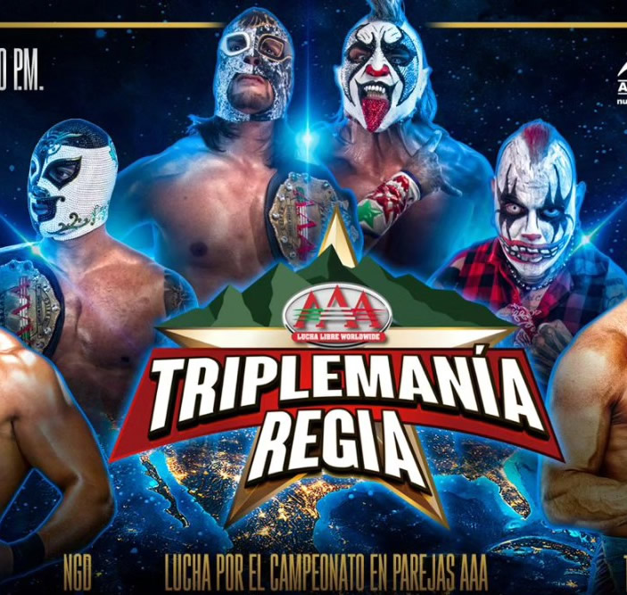 AAA vs TNA vs WWE por el Campeonato de Parejas AAA en Triplemanía Regia ...