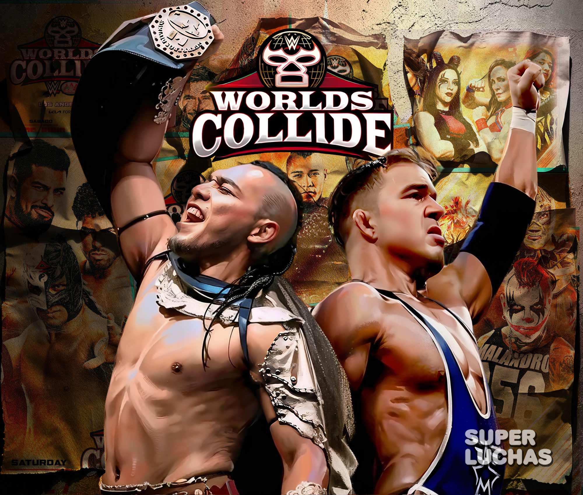 WWE AAA WORLDS COLLIDE | Resultados en vivo | Superluchas
