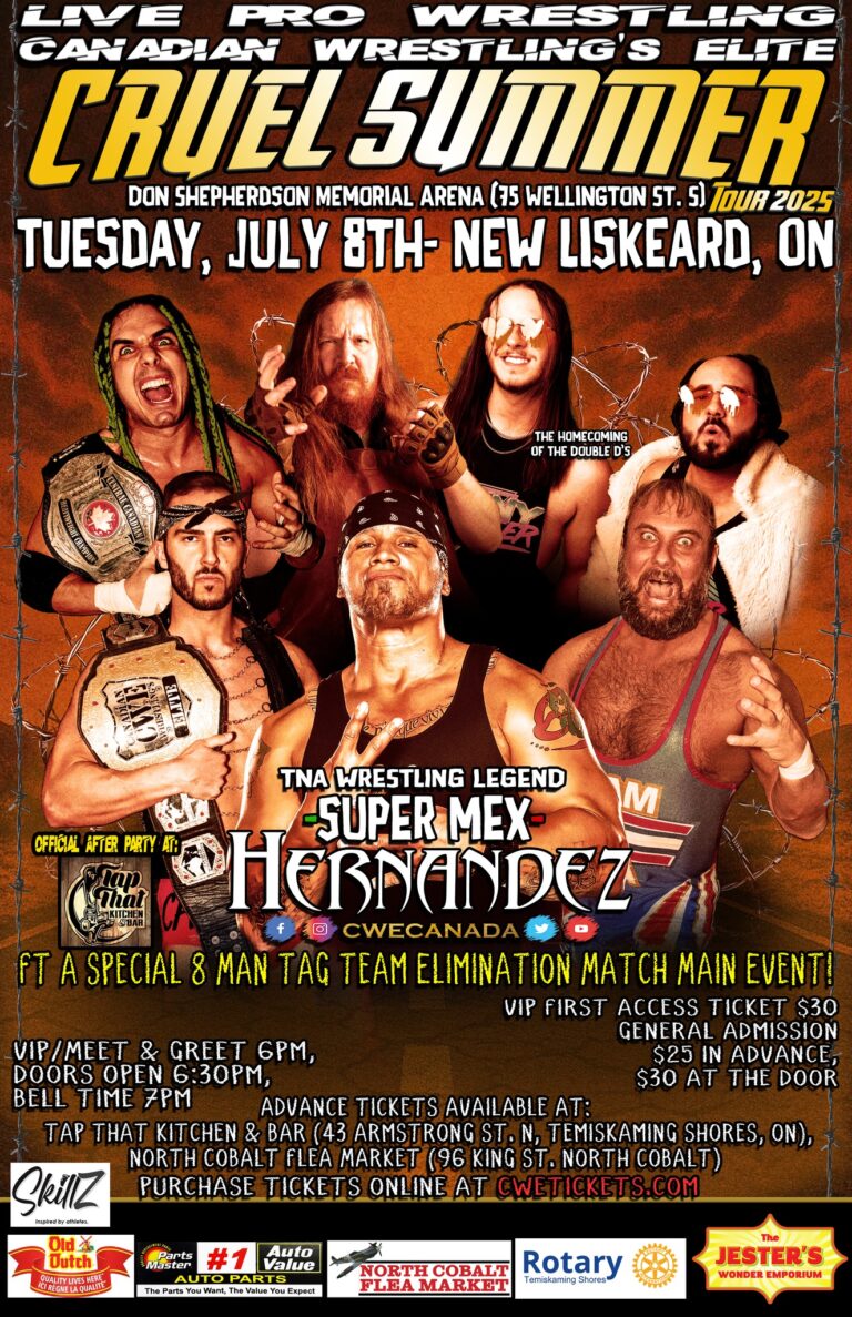 Resultados Canadian Wrestling’s Elite 8 de julio 2025