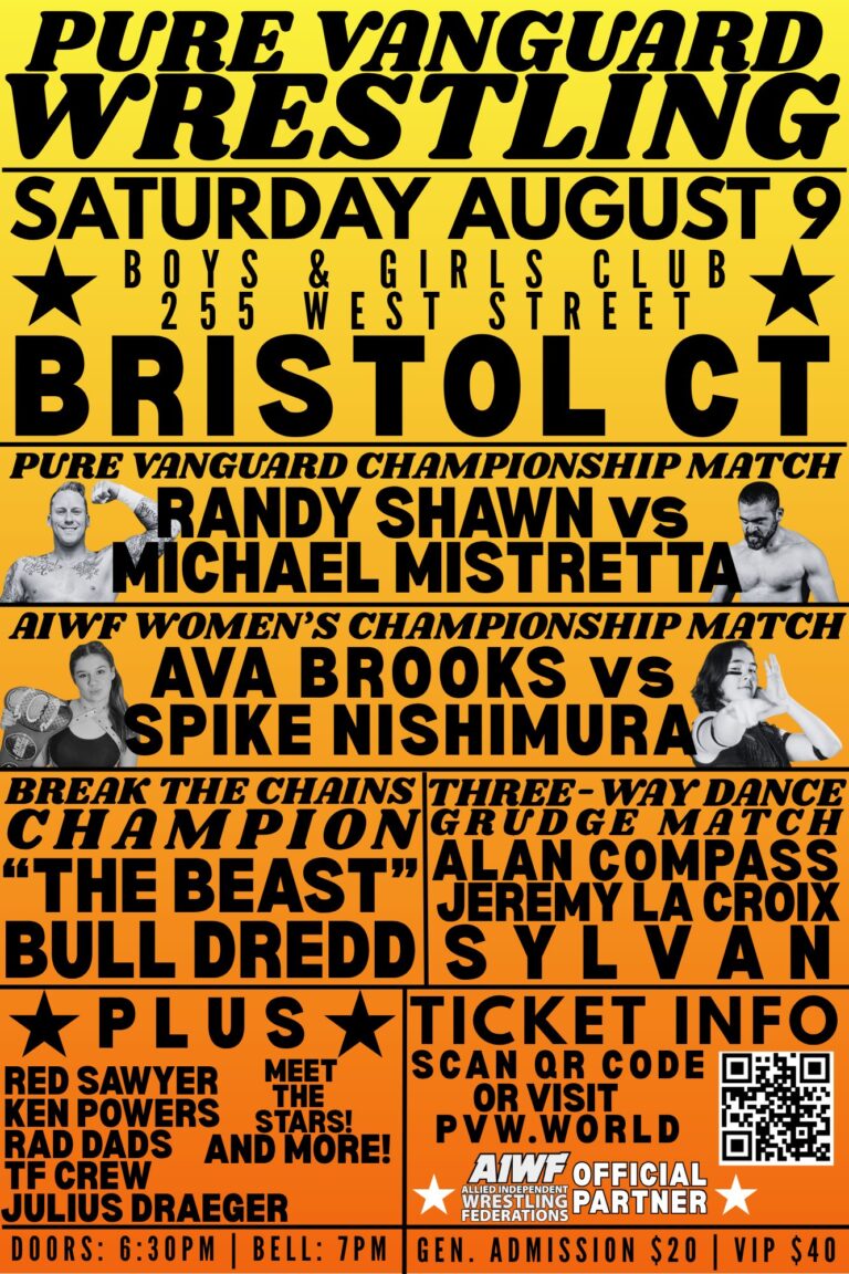 Resultados Pure Vanguard Wrestling 9 de agosto 2025 | Pure Heat