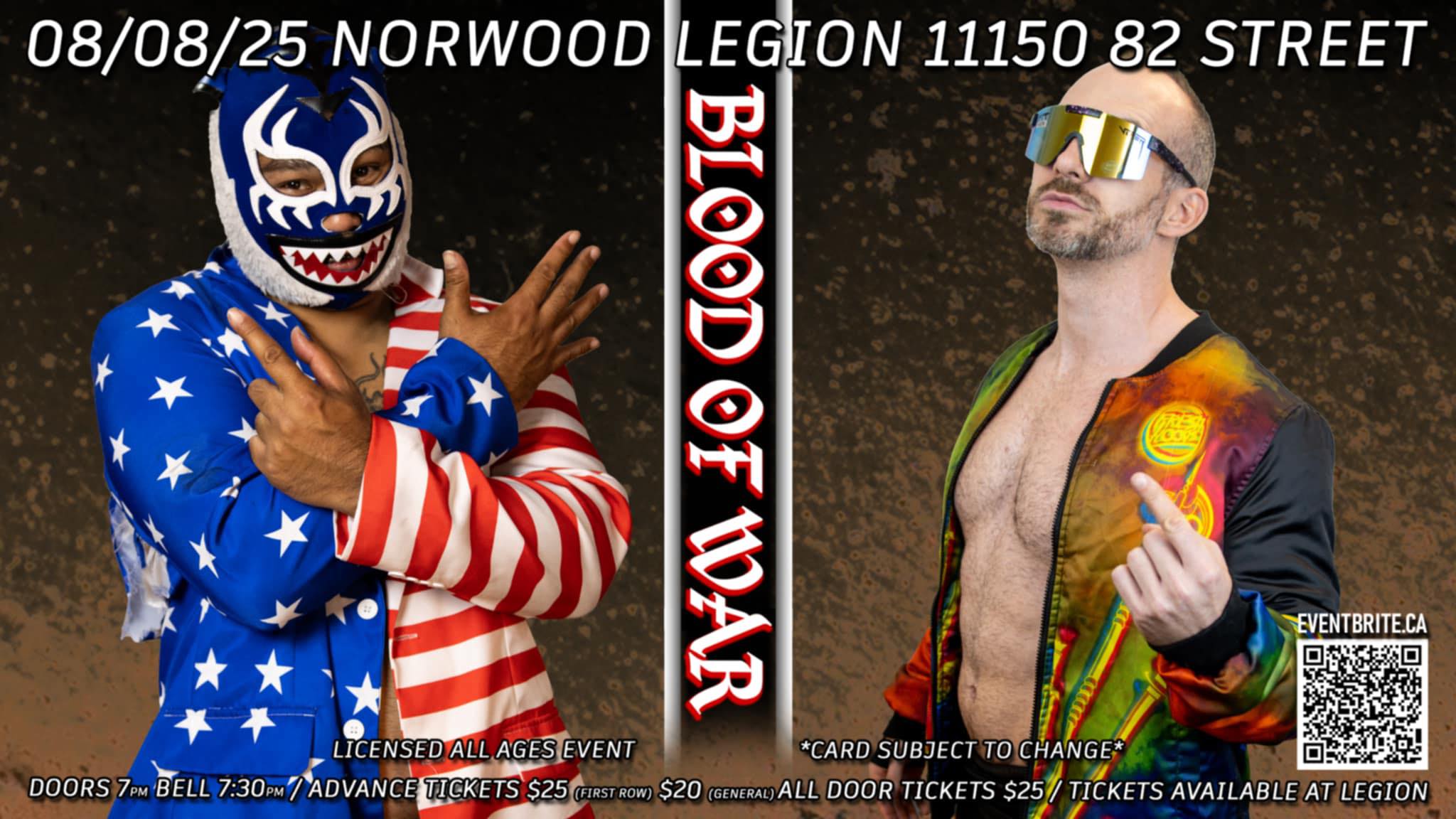 Resultados Real Canadian Wrestling 8 de agosto 2025 | Blood Of War