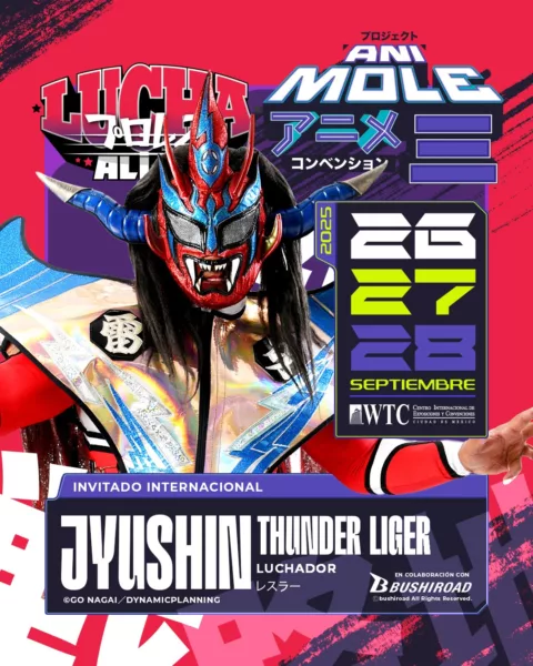 Jushin “Thunder” Liger y Maika estarán en AniMole 2025 | Superluchas
