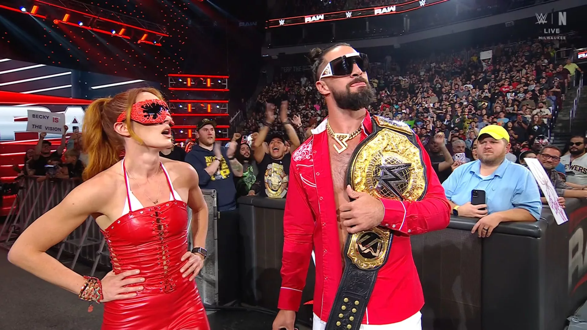 Wrestlepalooza: AJ Lee y CM Punk vs. Becky-Rollins | Superluchas