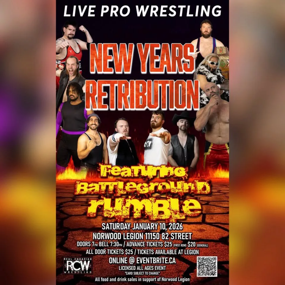 Resultados Real Canadian Wrestling | New Years Retribution