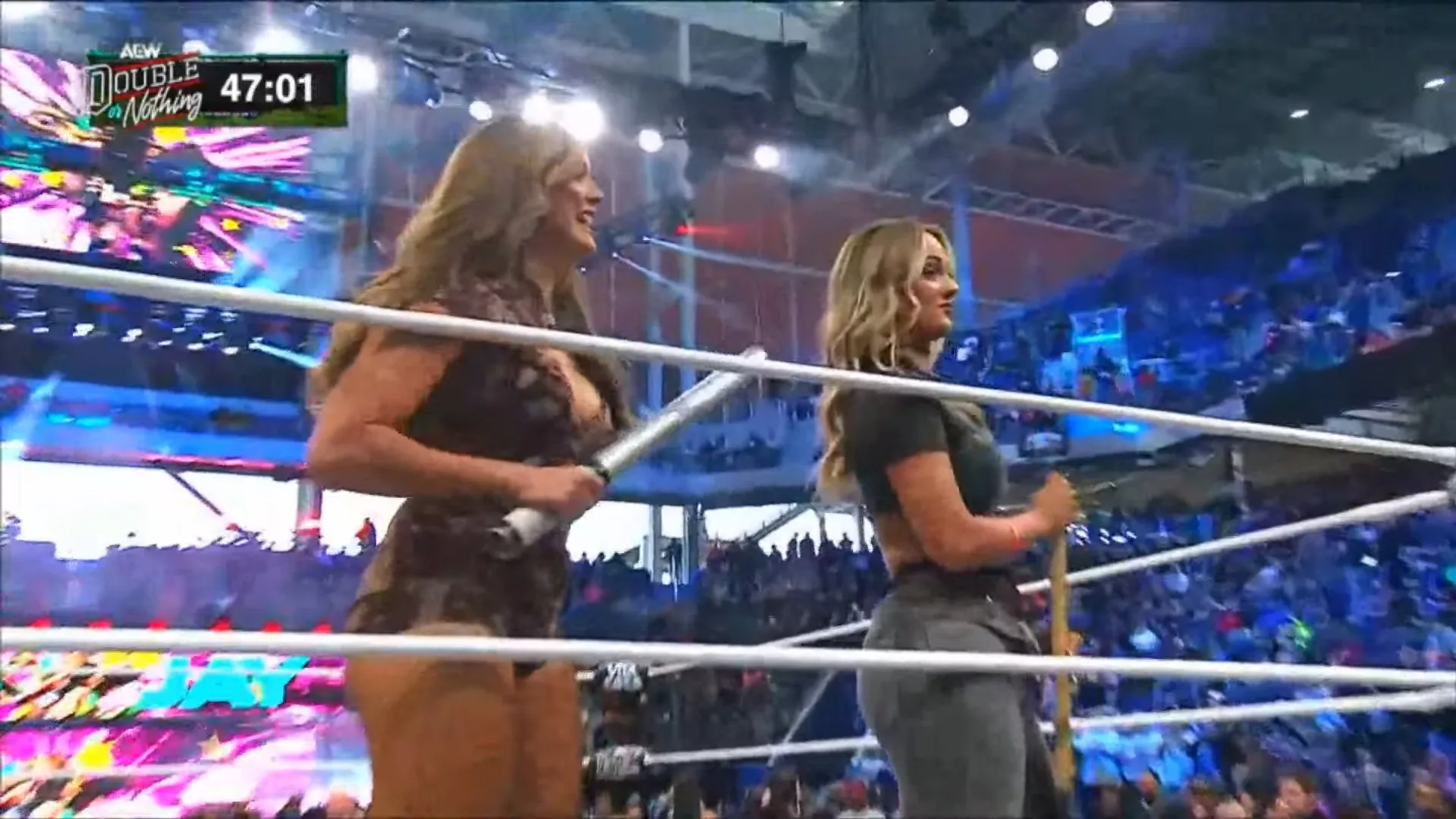 AEW Megan Bayne y Lena Kross vencieron a Zayda Steel y Viva Van ...
