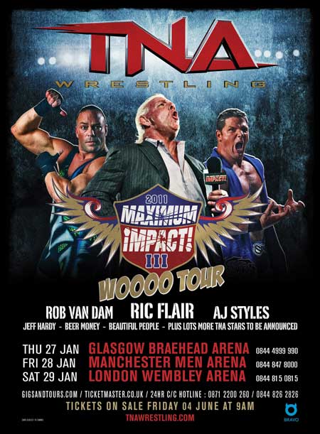 Poster del tour «Maximum iMPACT III» de TNA | Superluchas