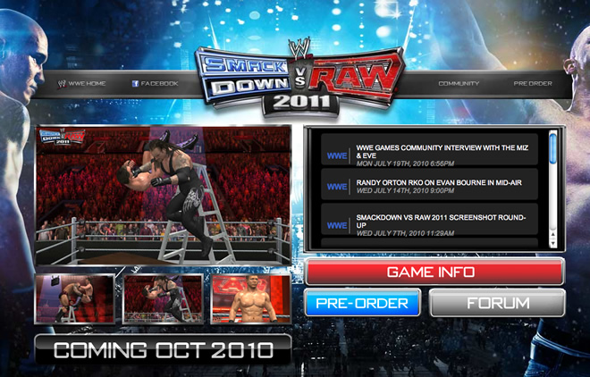 WWE lanza pagina oficial de Smackdown vs RAW 2011 y WWE All Stars ...