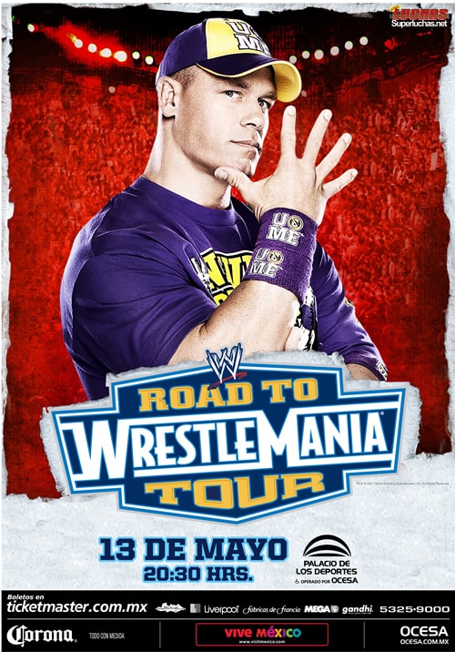 Exclusiva: Póster «WWE Road to WrestleMania Tour 2011» en México ...