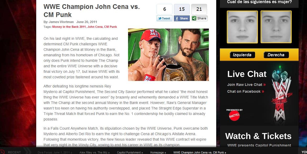 Es oficial: C.M. Punk (en su «última» lucha con la empresa) vs John ...